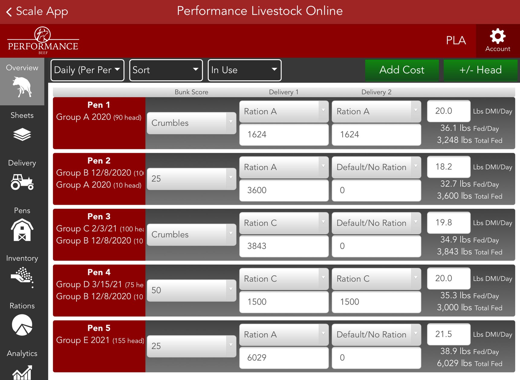 Bunk Score Settings and Records