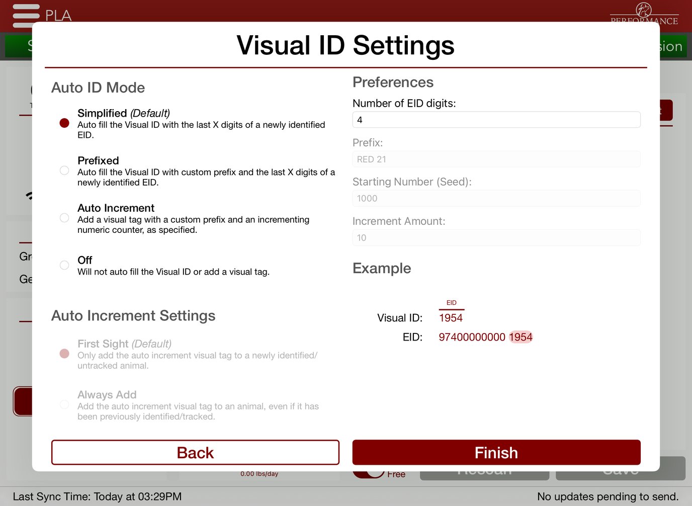 Using Automated Visual ID Settings to Pair Visual IDs to Electronic IDs
