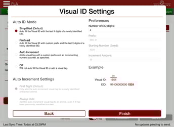Using Automated Visual ID Settings to Pair Visual IDs to Electronic IDs