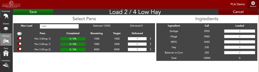 Editing and Arranging Loads with Full Batch Delivery